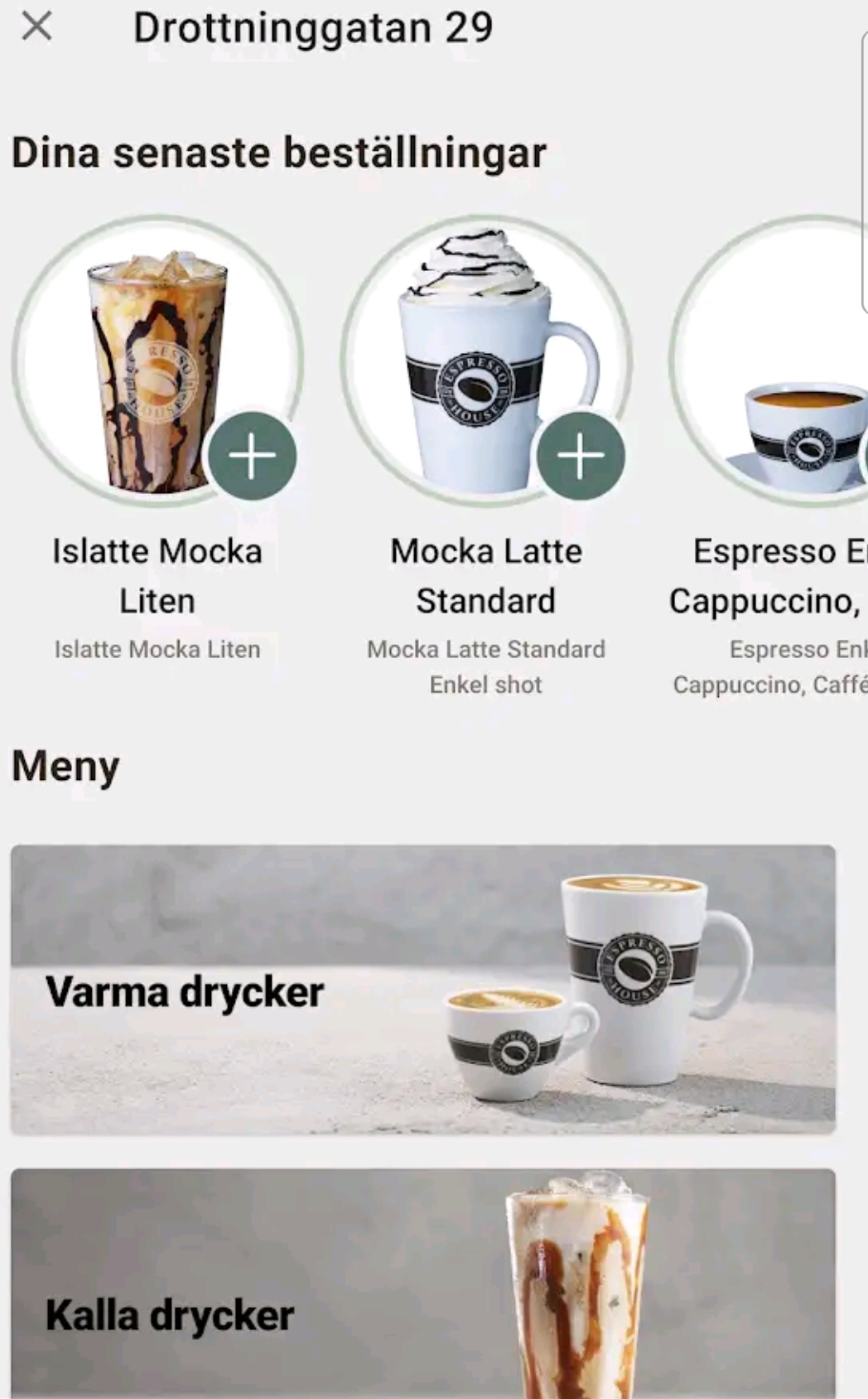 Espresso house app - kaffe non-stop och få en ny kaffe i timmen - Appar.se